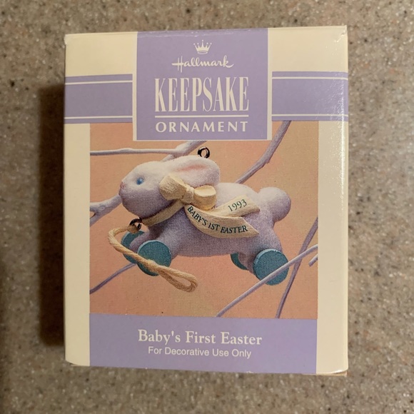 Hallmark | Holiday | 993 Hallmark Babys First Easter Ornament Dated ...